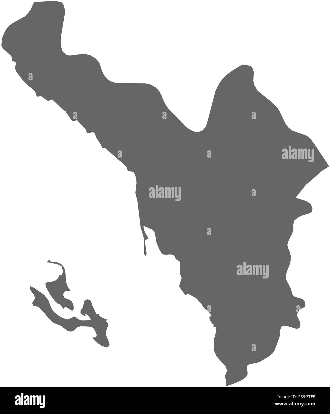 Map of Jizan, a province of Saudi Arabia Stock Vector Image & Art - Alamy