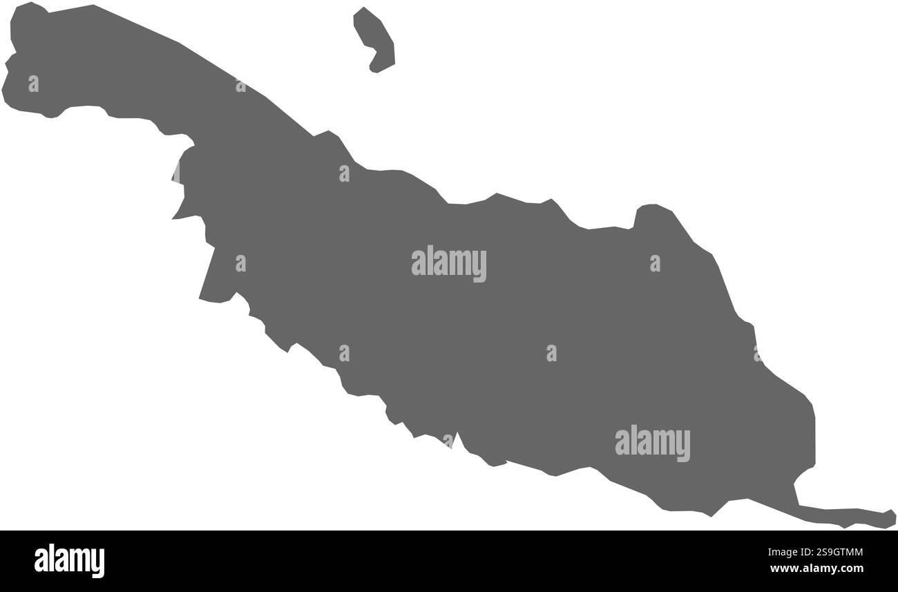 Map of Makira-Ulawa, a province of Solomon Islands Stock Vector Image ...