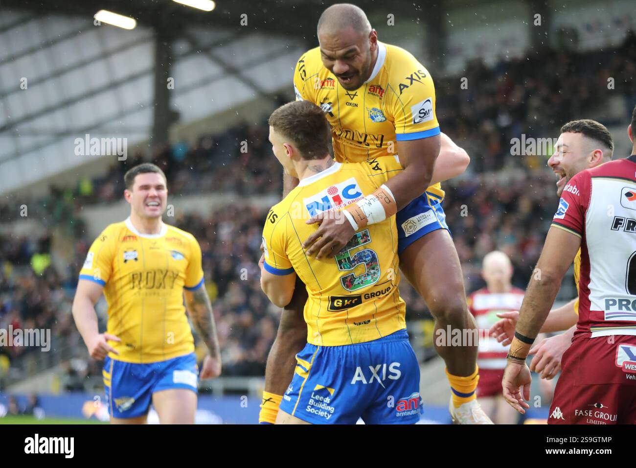 AMT Headingley Rugby Stadium, Leeds, West Yorkshire, 26th January 2025. Ash HandleyÕs ...