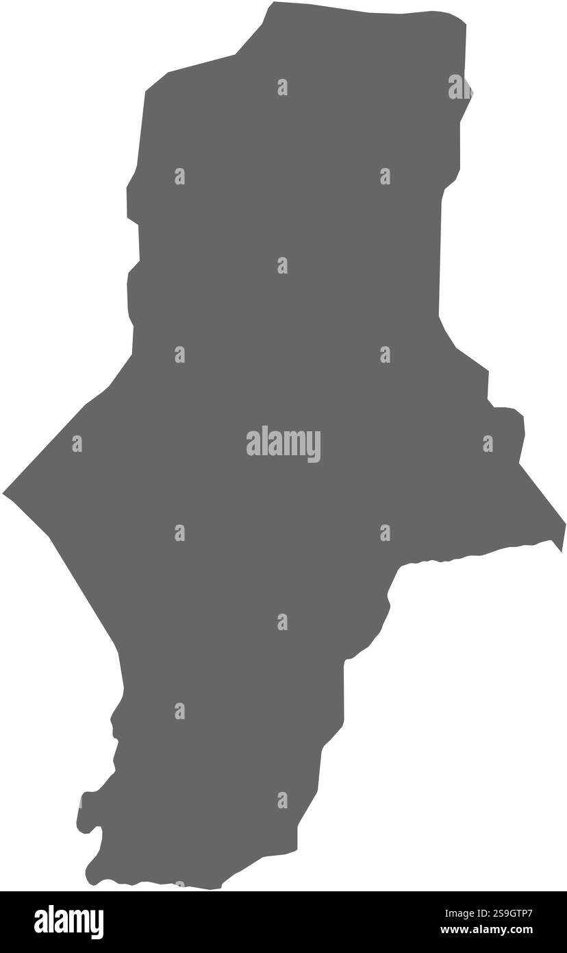 Map of South Darfur, a province of Sudan Stock Vector Image & Art - Alamy