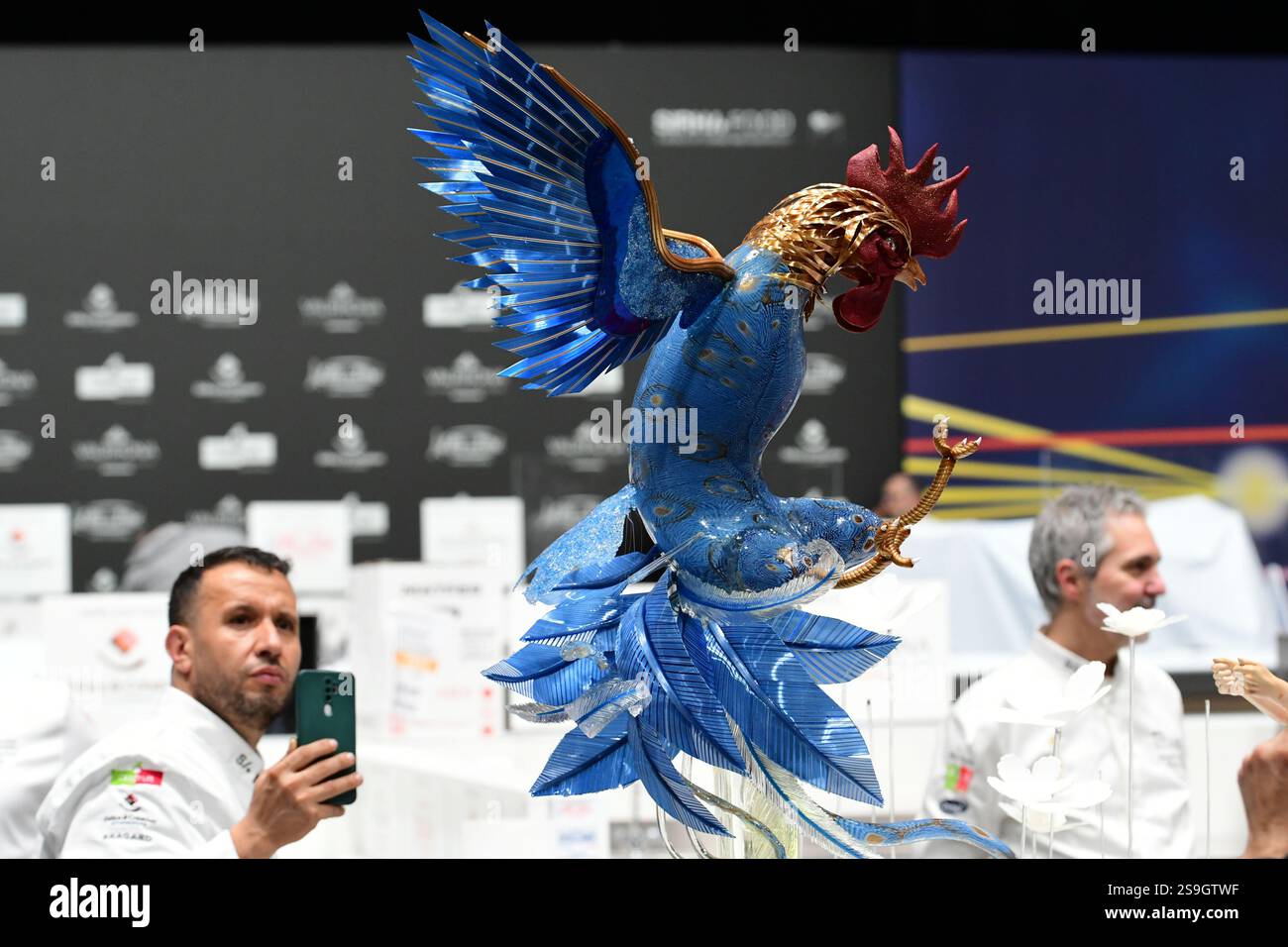 Sweet works of France during the Pastry World Cup at Sirha in Lyon. The ...
