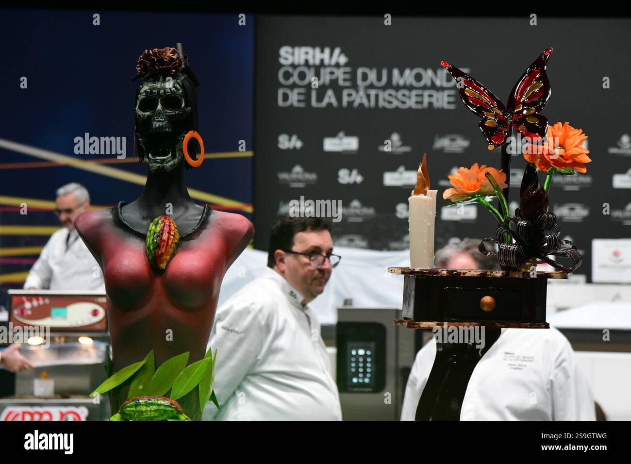 Sweet works during the Pastry World Cup at Sirha in Lyon. The Pastry ...