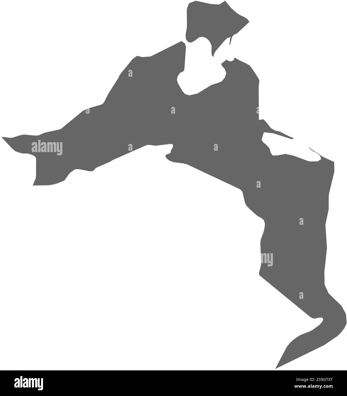 Map of Medenine, a province of Tunisia Stock Vector Image & Art - Alamy