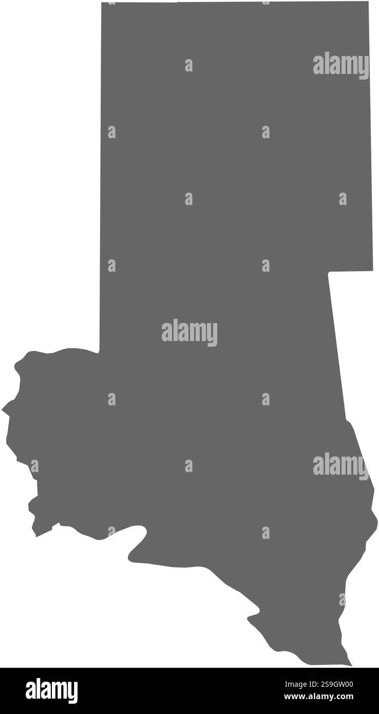 Map of North Darfur, a province of Sudan Stock Vector Image & Art - Alamy