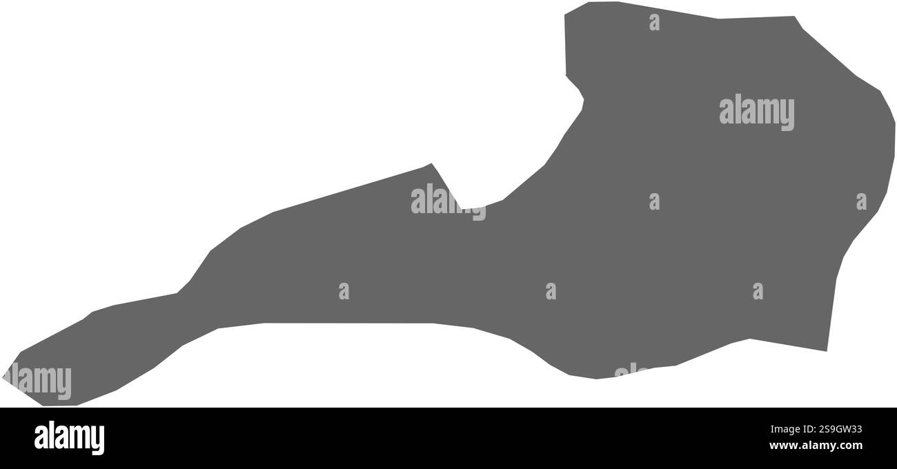 Map of Siparia, a province of Trinidad and Tobago Stock Vector Image ...