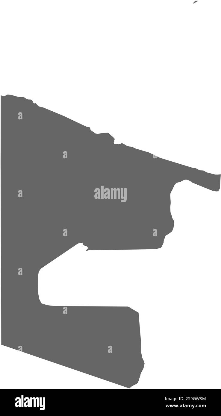 Map of Sandaun, a province of Papua New Guinea Stock Vector Image & Art ...