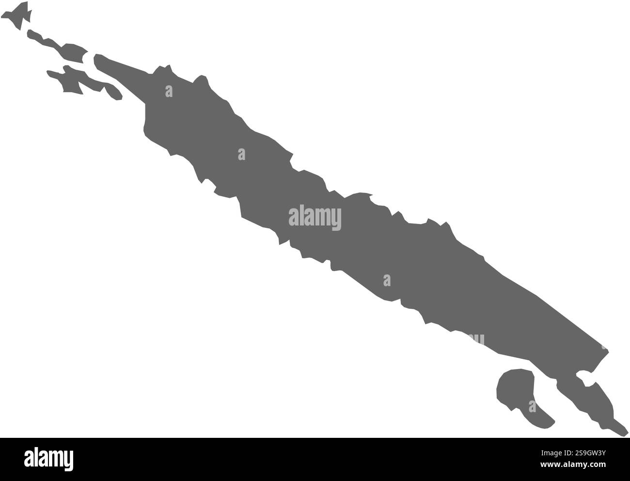 Map of Isabel, a province of Solomon Islands Stock Vector Image & Art - Alamy