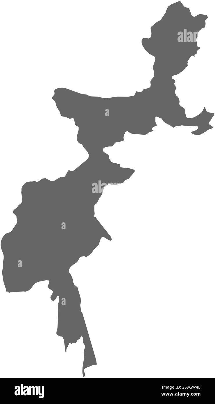 Map of Federally Administered Tribal Areas, a province of Pakistan ...