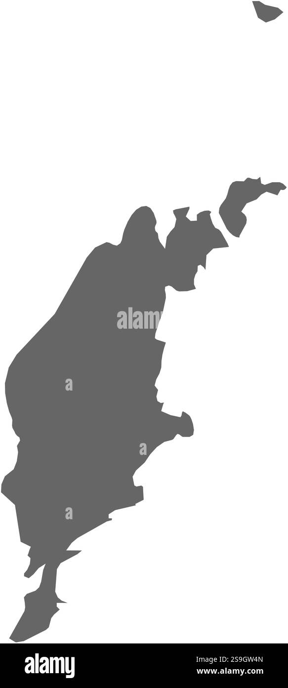 Map of Gotland County, a province of Sweden Stock Vector Image & Art ...