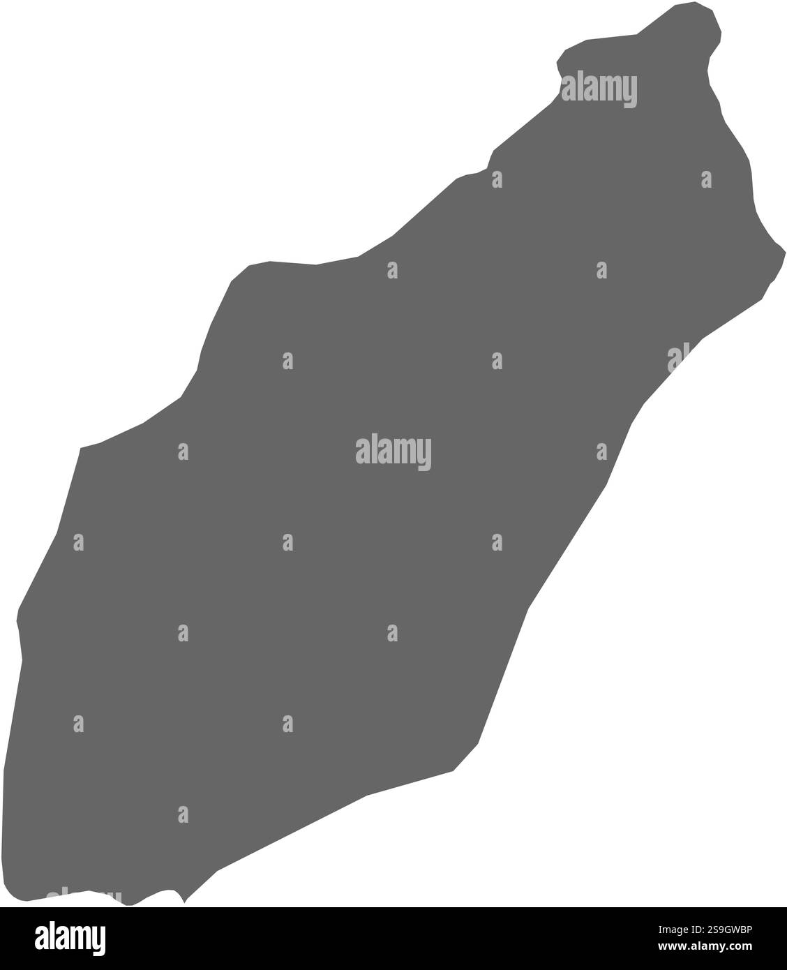 Map of Nabeul, a province of Tunisia Stock Vector Image & Art - Alamy