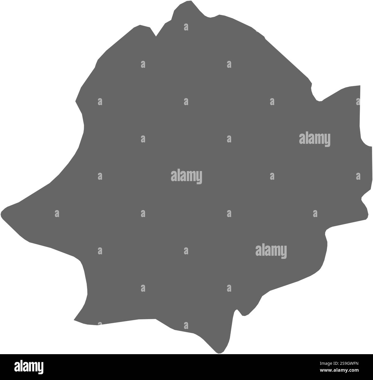 Map of Zaghouan, a province of Tunisia Stock Vector Image & Art - Alamy