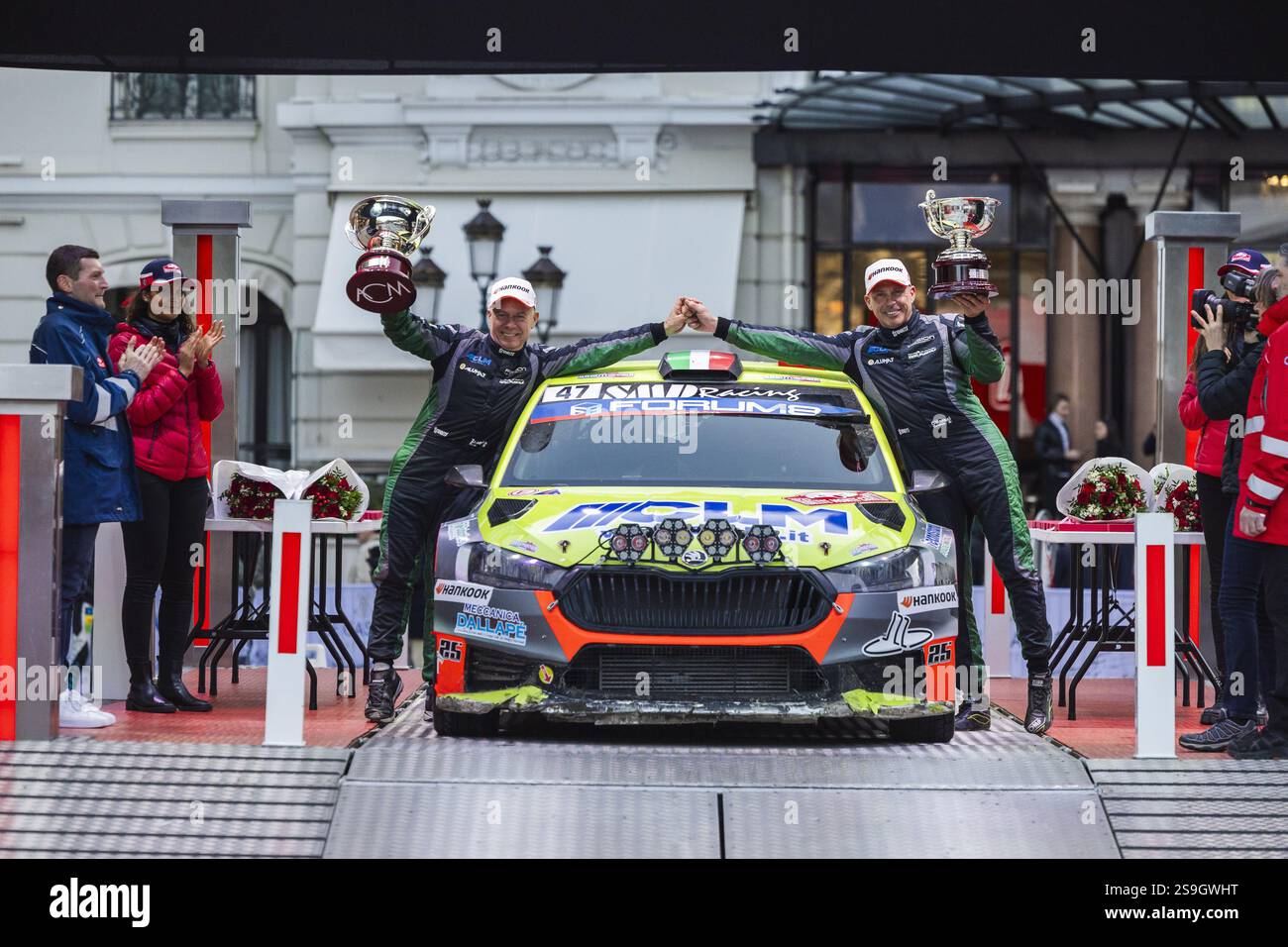 47 Maurizio CHIARANI, Flavio ZANELLA, Skoda Fabia RS Rally2, podium ...