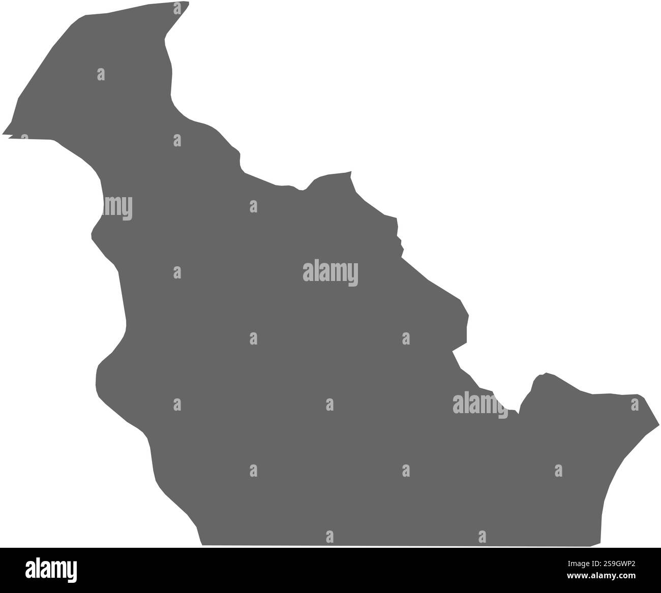 Kaolack vector outline map hi-res stock photography and images - Alamy