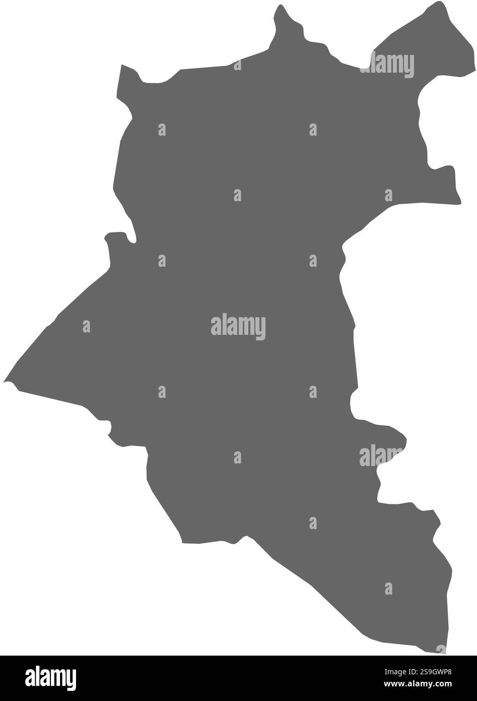 Map of Daraa, a province of Syria Stock Vector Image & Art - Alamy