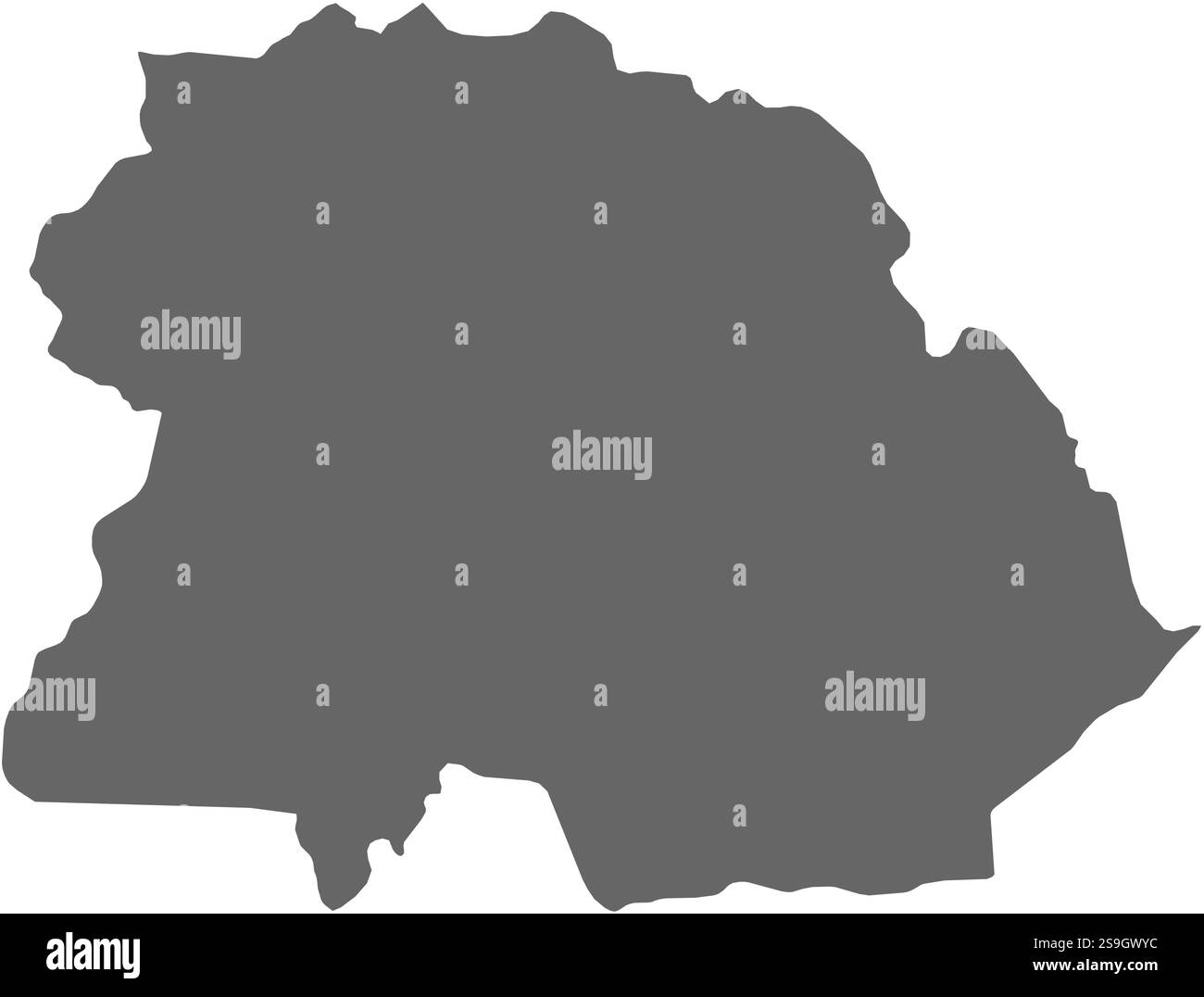 Map of Copperbelt, a province of Zambia Stock Vector Image & Art - Alamy