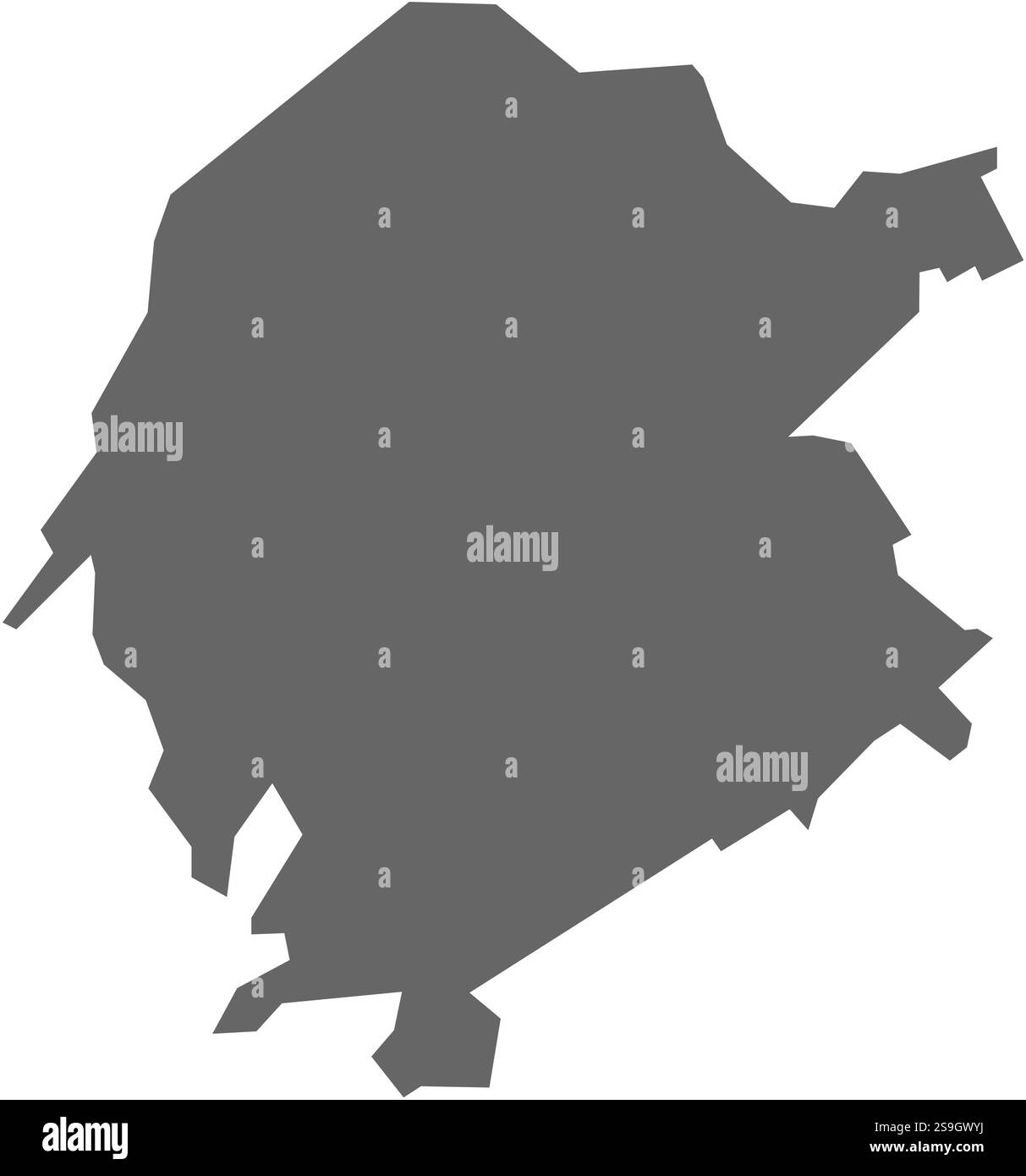 Map of Tashkent City, a province of Uzbekistan Stock Vector Image & Art ...