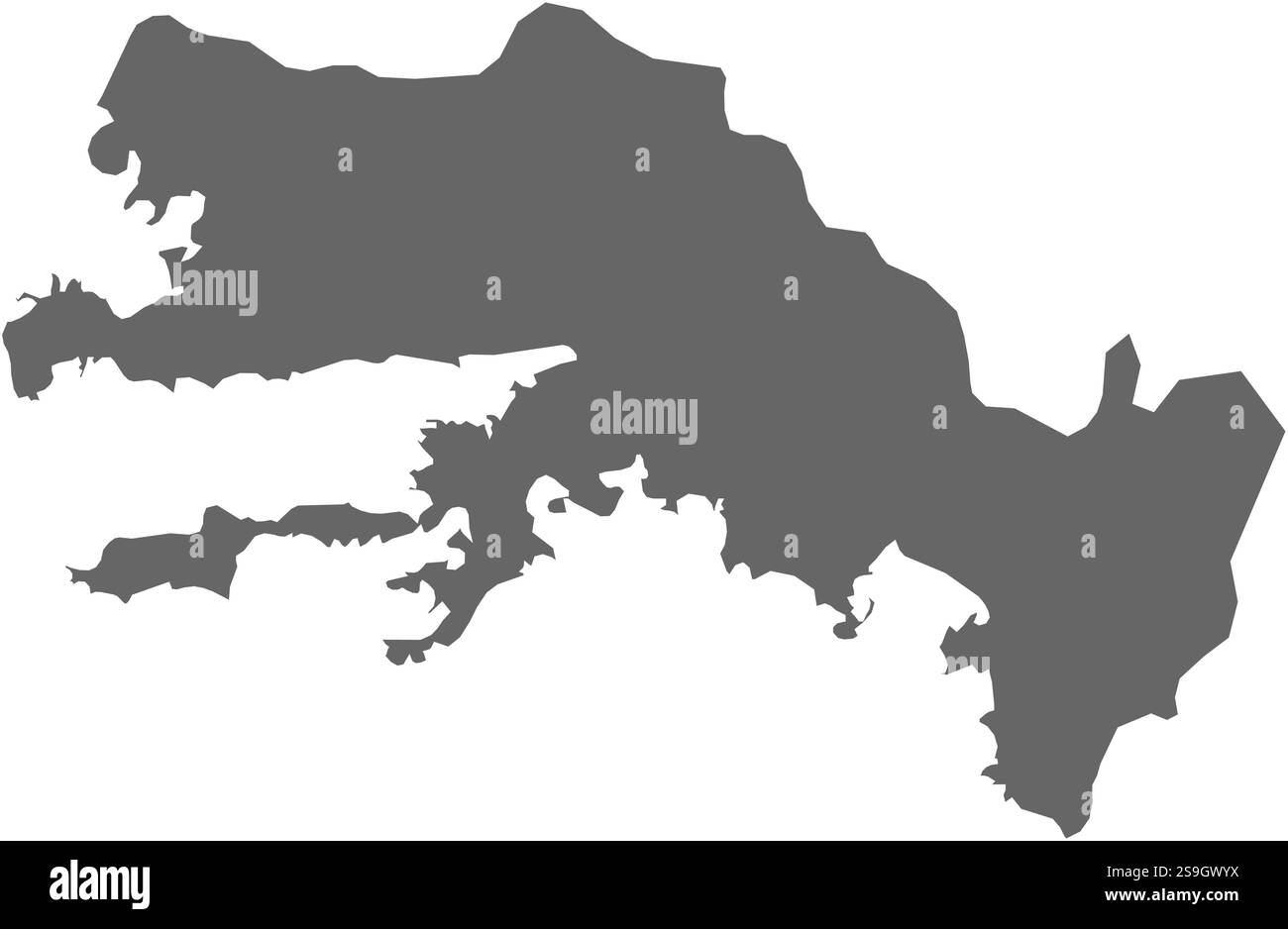 Map of Mugla, a province of Turkey Stock Vector Image & Art - Alamy