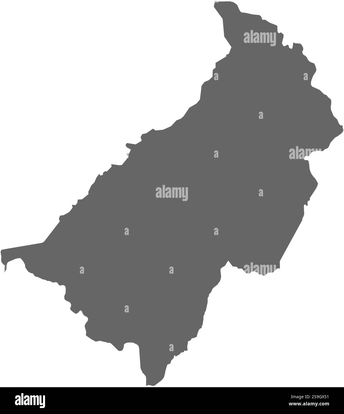 Map of Muchinga, a province of Zambia Stock Vector Image & Art - Alamy