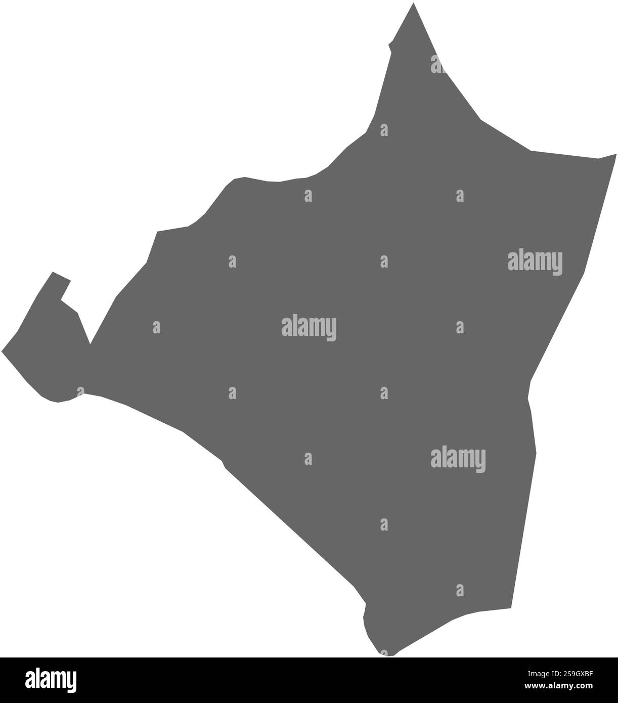 Map of Ben Arous, a province of Tunisia Stock Vector Image & Art - Alamy