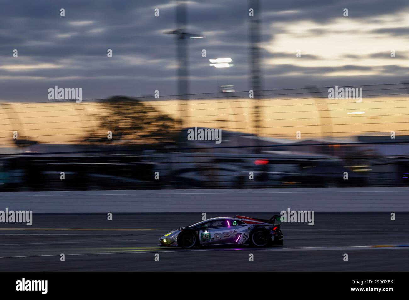 DAYTONA BEACH, FL - JANUARY 26: The #45 Wayne Taylor Racing Lamborghini ...