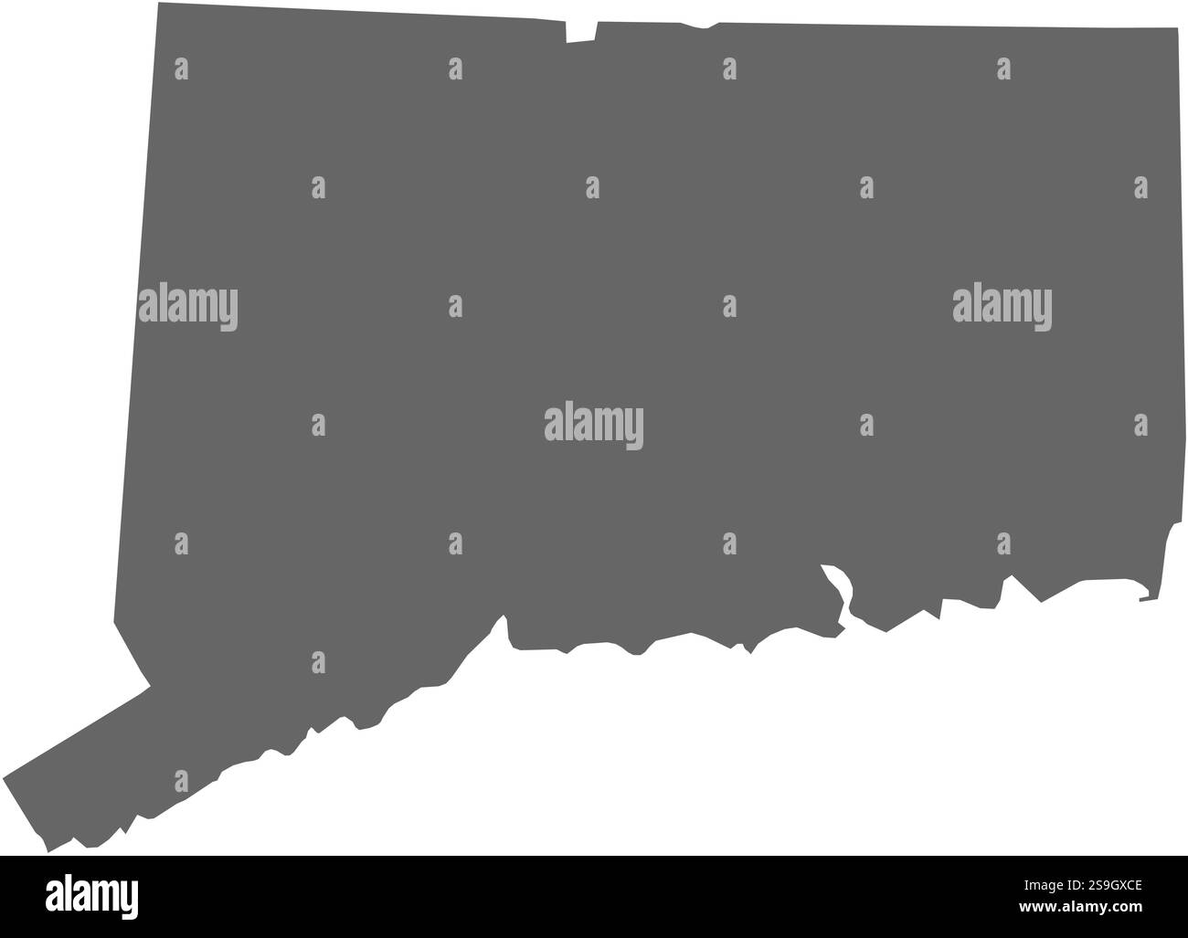 Connecticut ct state map hi-res stock photography and images - Alamy