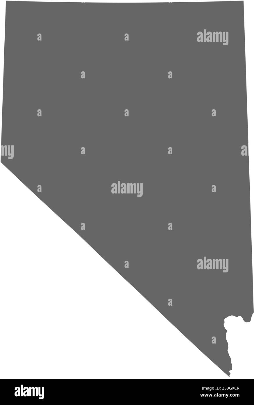 Map of Nevada, a province of United States Stock Vector Image & Art - Alamy