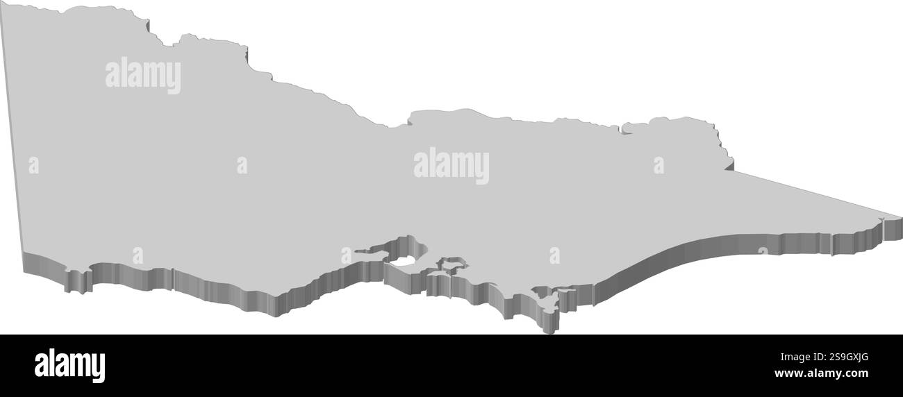 Map victoria province australia Stock Vector Images - Alamy