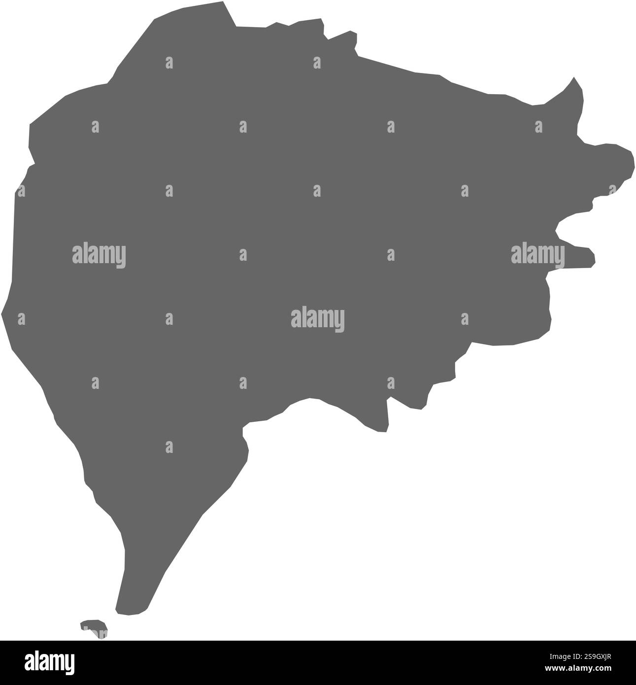 Map of Ta'izz, a province of Yemen Stock Vector Image & Art - Alamy