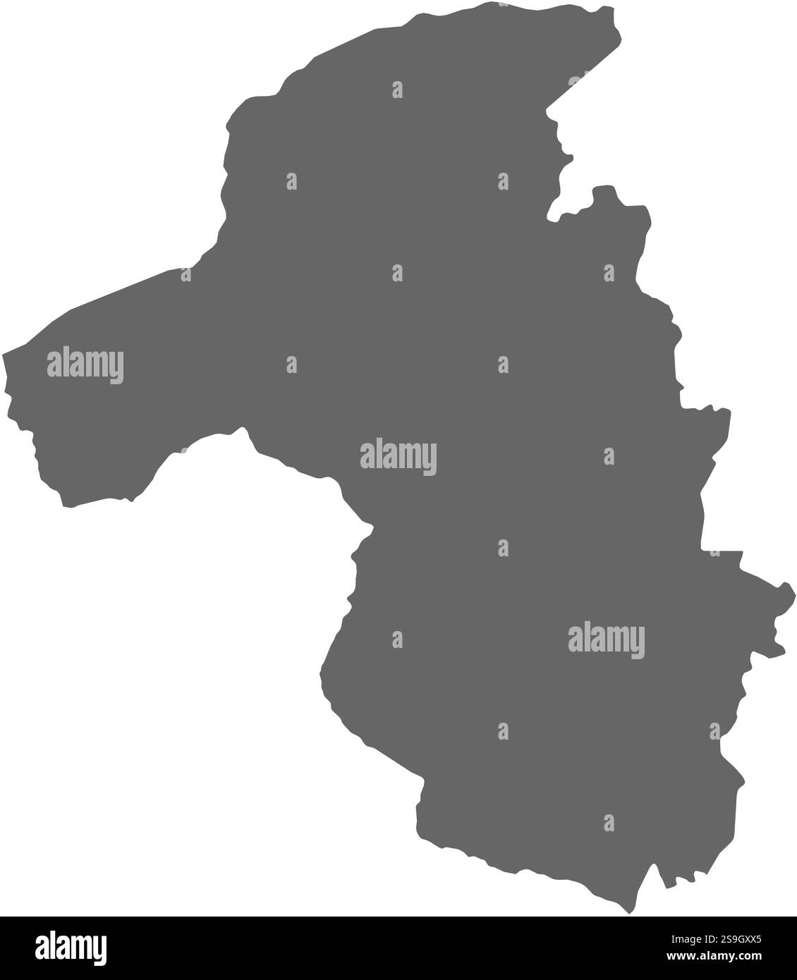 Map of Mashonaland West, a province of Zimbabwe Stock Vector Image ...