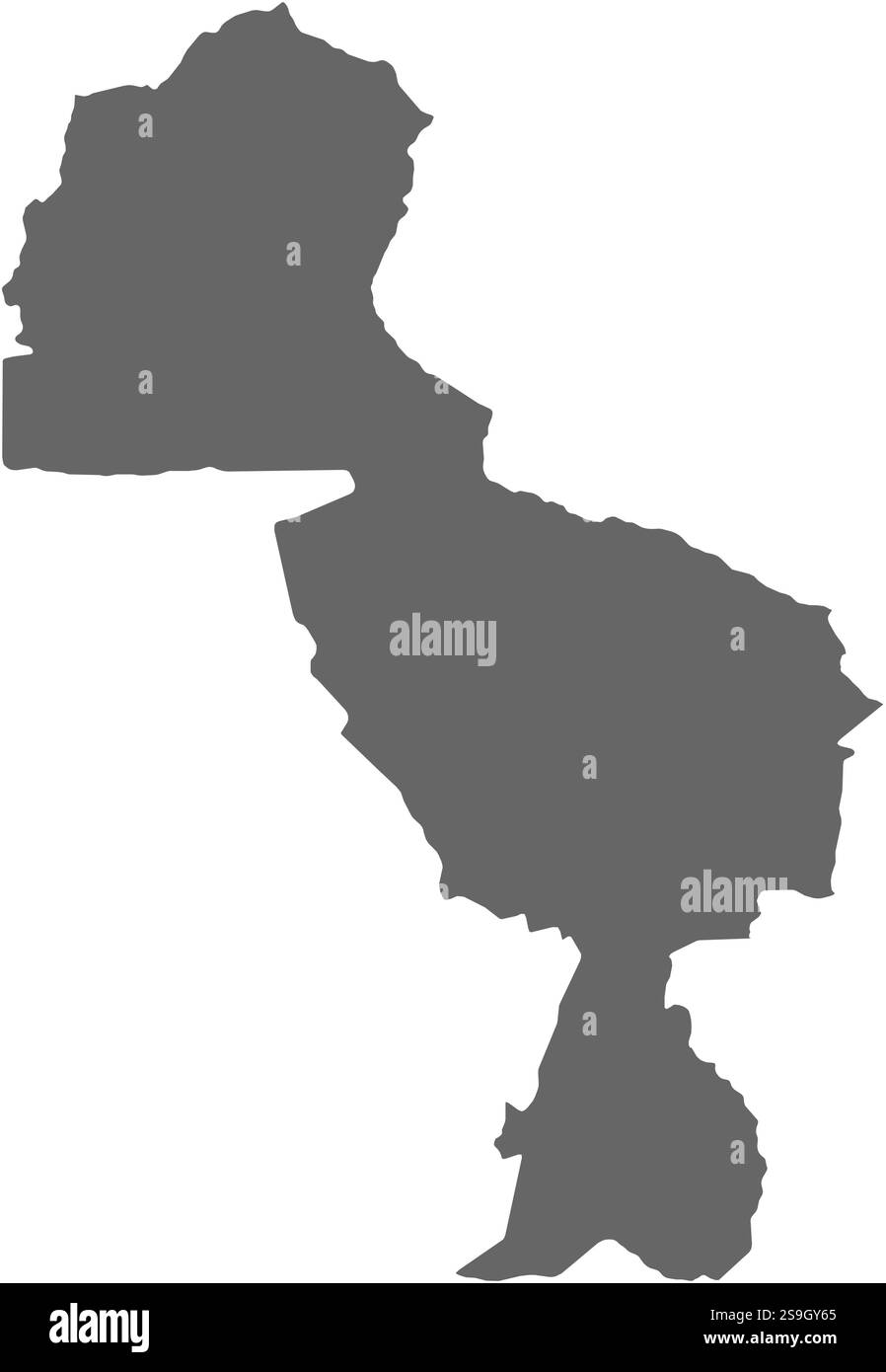 Map of Midlands, a province of Zimbabwe Stock Vector Image & Art - Alamy