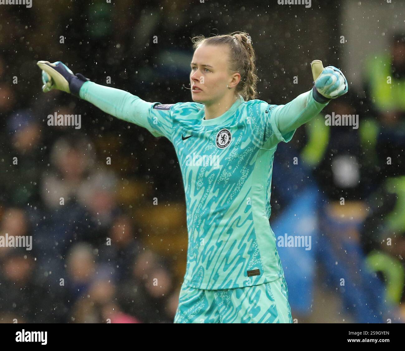 London, England, January 26 2025: Goalkeeper Hannah Hampton (24 Chelsea ...