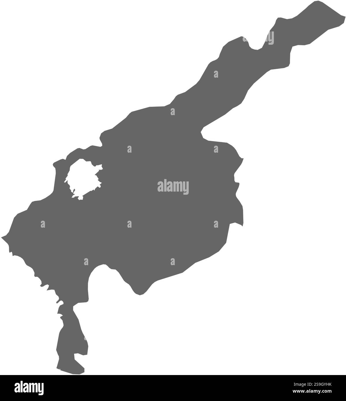 Map of Tashkent Region, a province of Uzbekistan Stock Vector Image ...