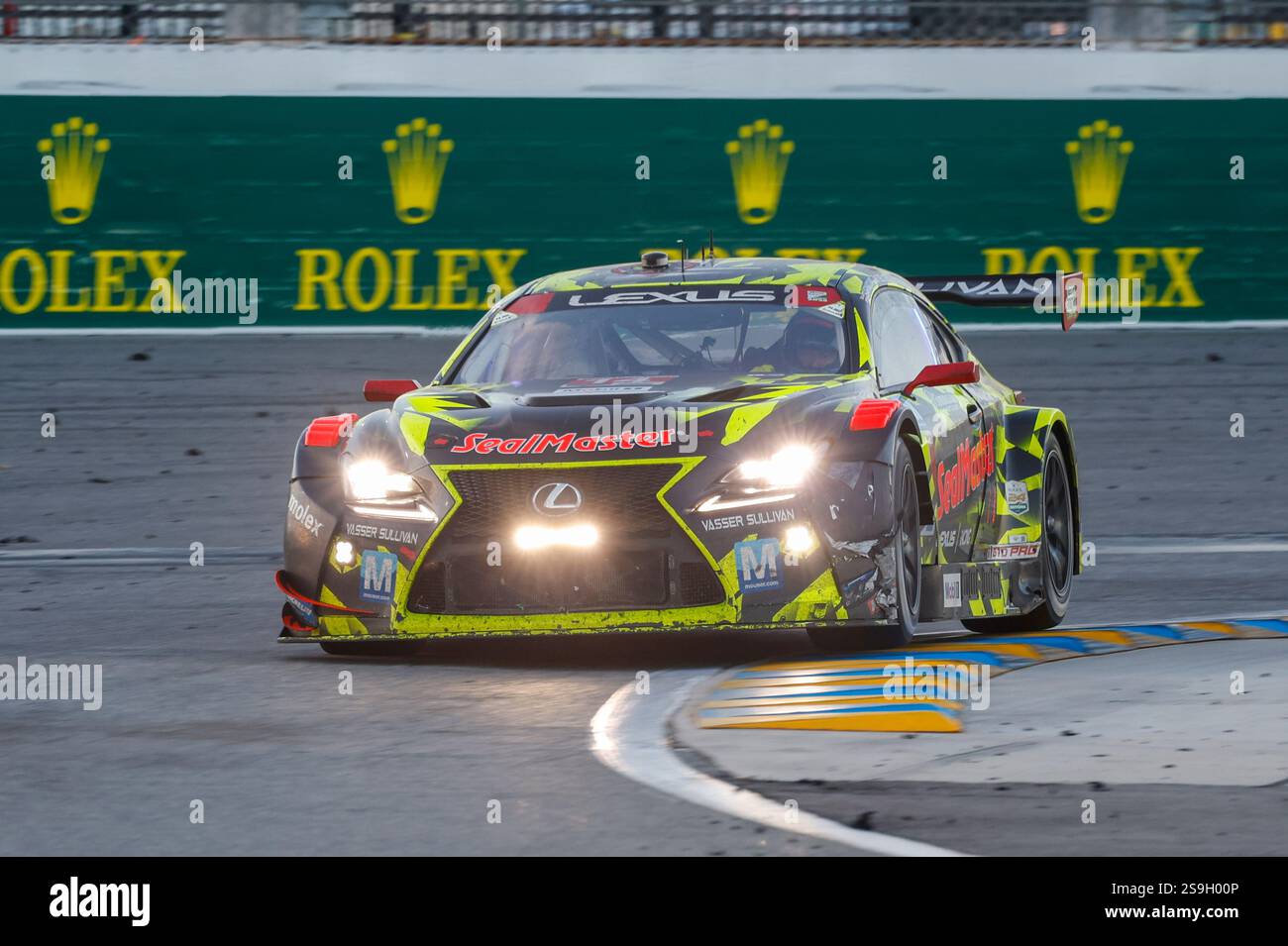 DAYTONA BEACH, FL - JANUARY 26: The #14 Vasser Sullivan Racing Lexus RC ...