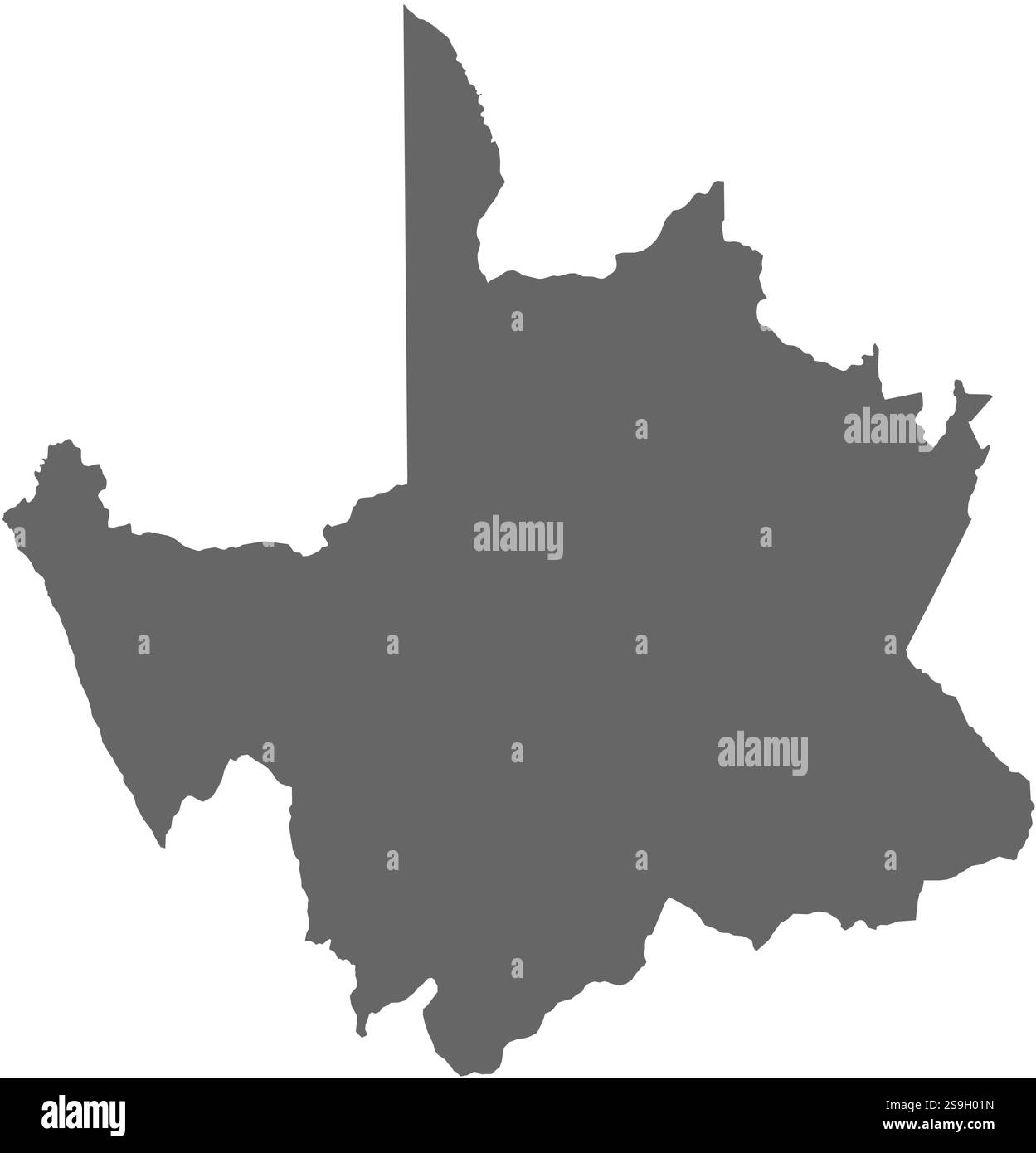 Map of Northern Cape, a province of South Africa Stock Vector Image ...