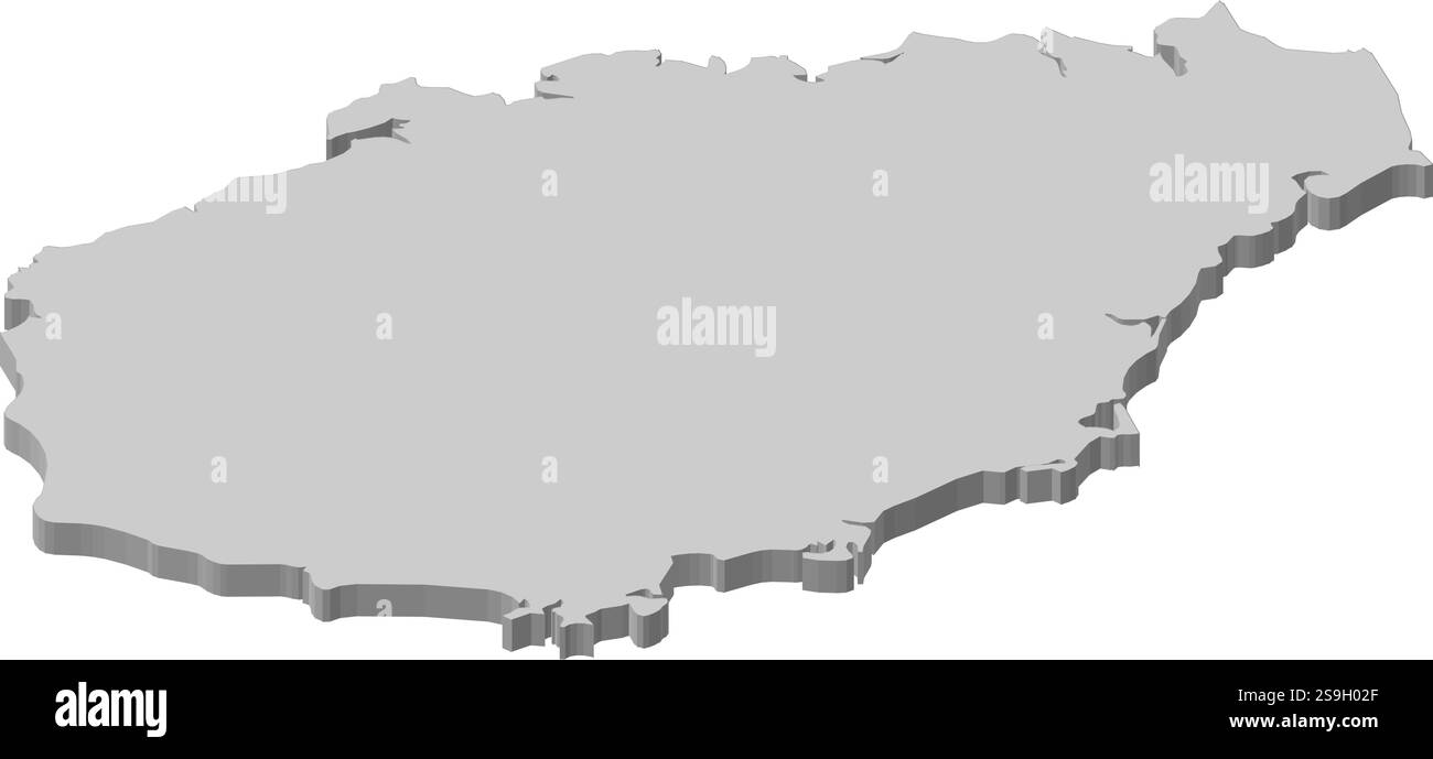 Map of Hainan, a province of China Stock Vector Image & Art - Alamy