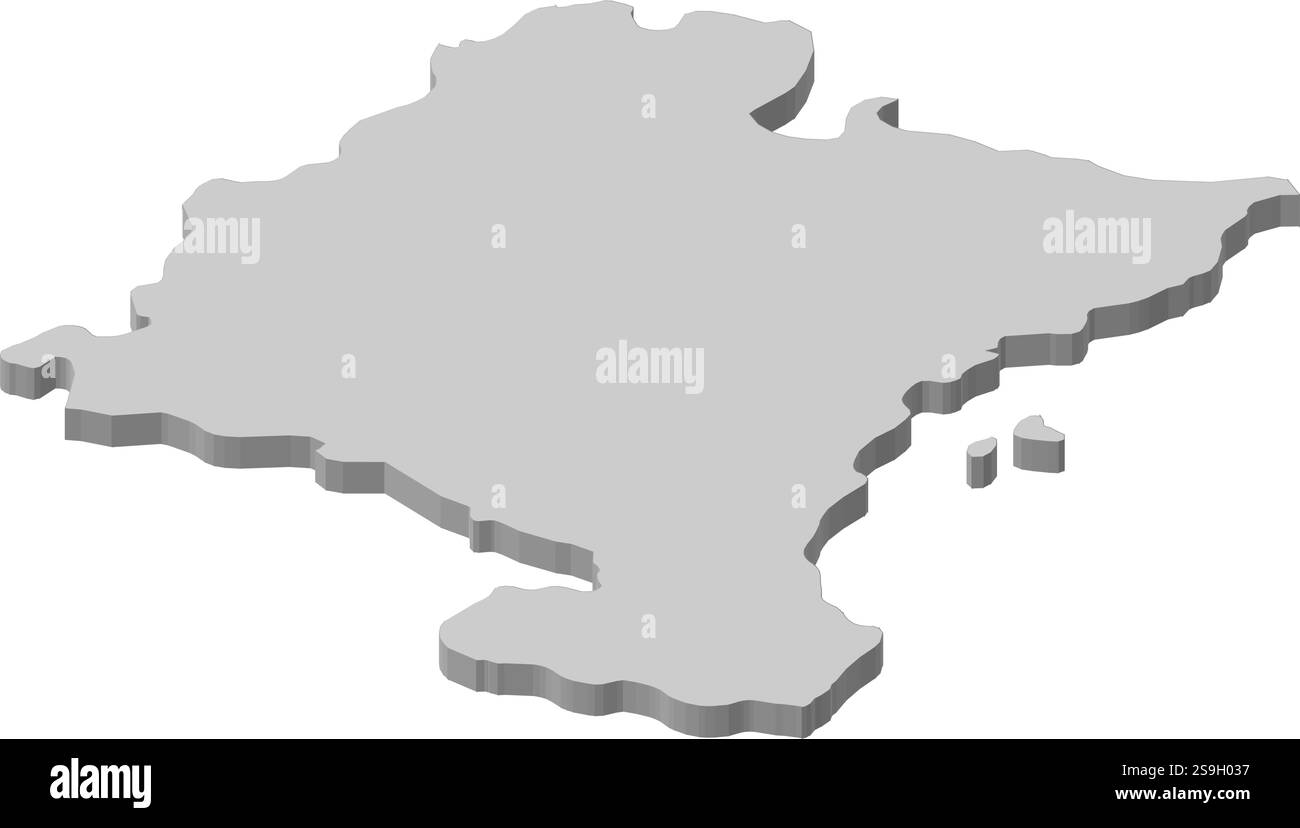 Map of Navarre, a province of Spain Stock Vector Image & Art - Alamy