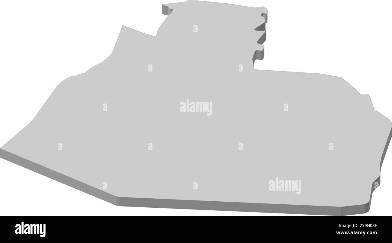 Muthanna silhouette map hi-res stock photography and images - Alamy