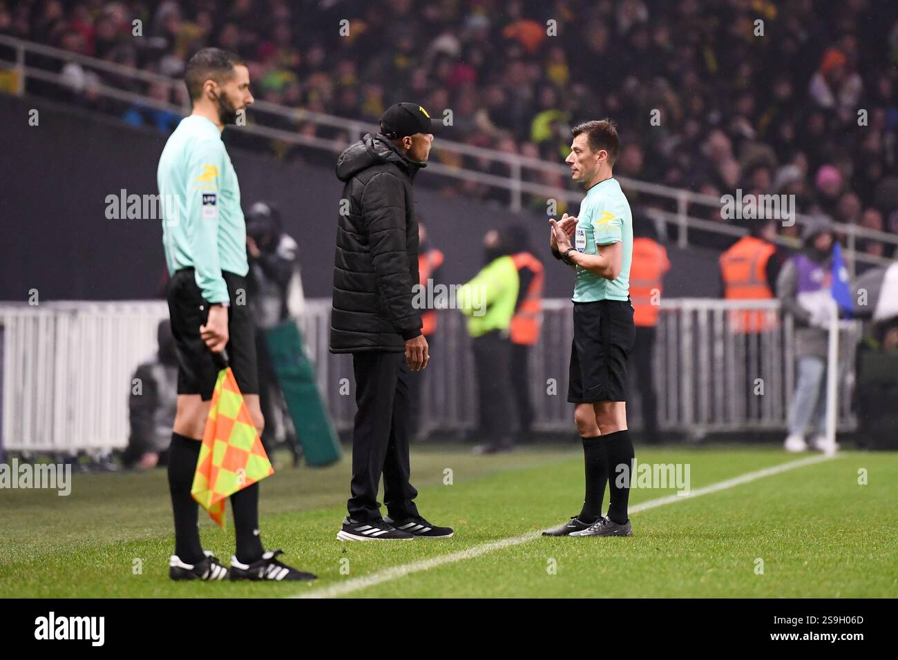 France. 26th Jan, 2025. Antoine KOMBOUARE (Entraineur Nantes FCN ...
