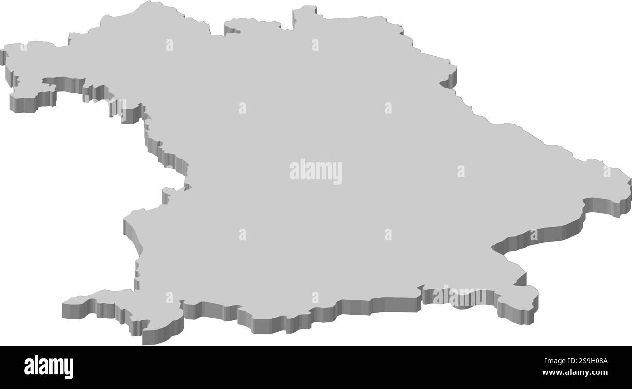 Map of Bavaria, a province of Germany Stock Vector Image & Art - Alamy