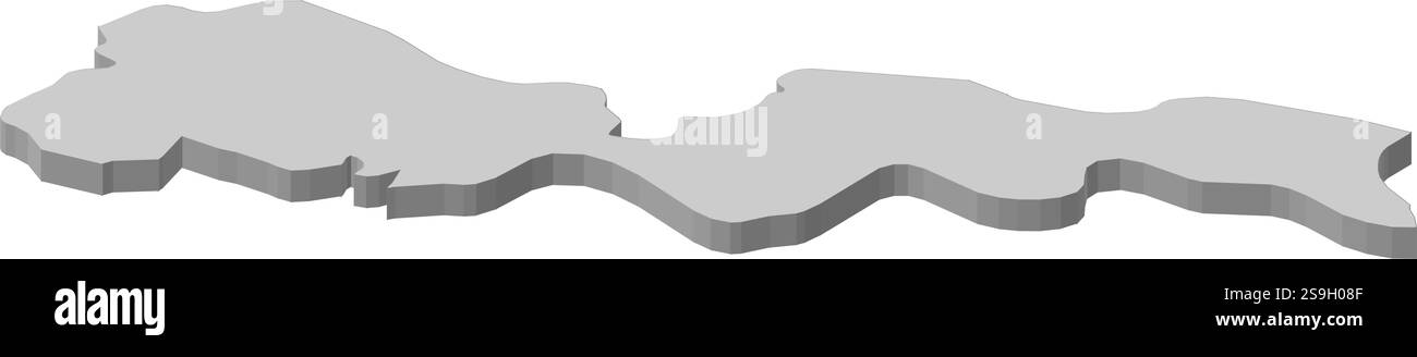 Map of Brod-Posavina, a province of Croatia Stock Vector Image & Art ...