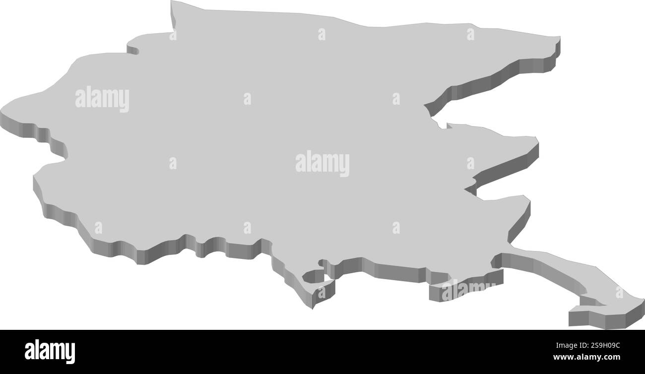 Map of Friuli-Venezia Giulia, a province of Italy Stock Vector Image ...