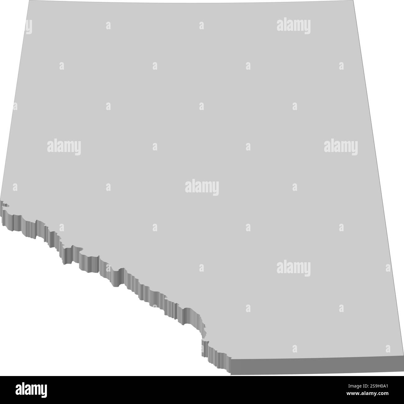 Outline map of alberta Black and White Stock Photos & Images - Alamy