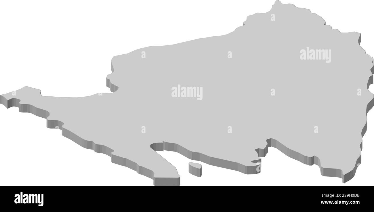 Map of Lampung, a province of Indonesia Stock Vector Image & Art - Alamy