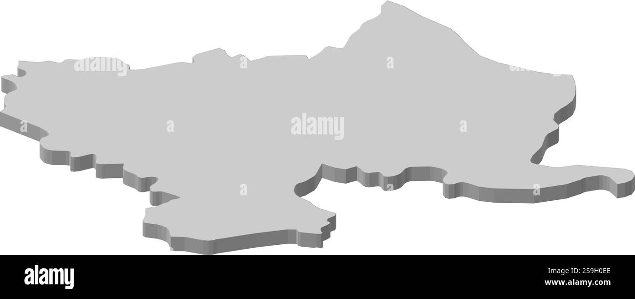 Map of Utena, a province of Lithuania Stock Vector Image & Art - Alamy