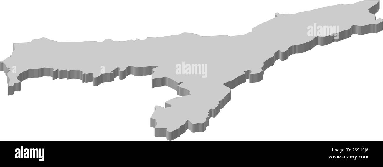 Map of Assam, a province of India Stock Vector Image & Art - Alamy