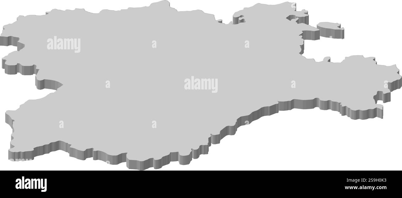 Map of Castile and León, a province of Spain Stock Vector Image & Art ...