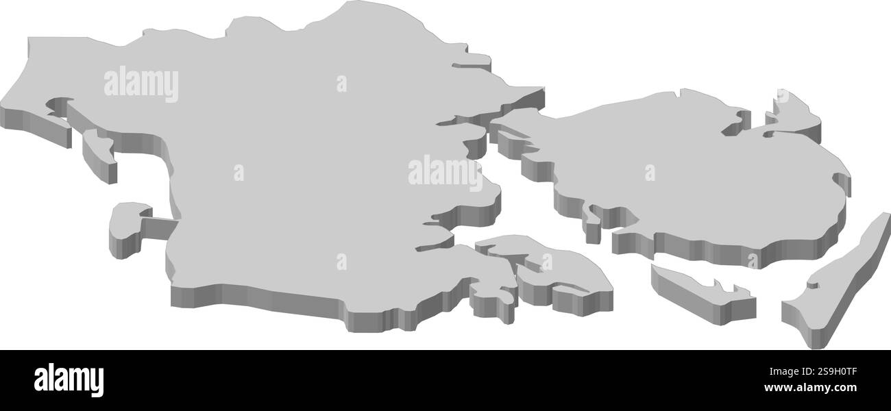 Map of South Denmark, a province of Danmark Stock Vector Image & Art ...
