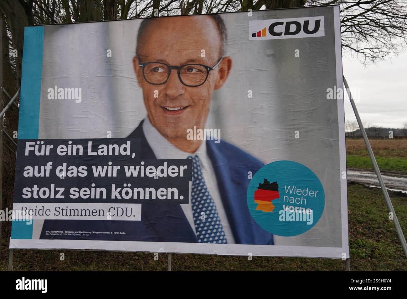 Köln, Wahlkampfplakate zur Bundestagswahl zum 21. Deutschen Bundestag ...