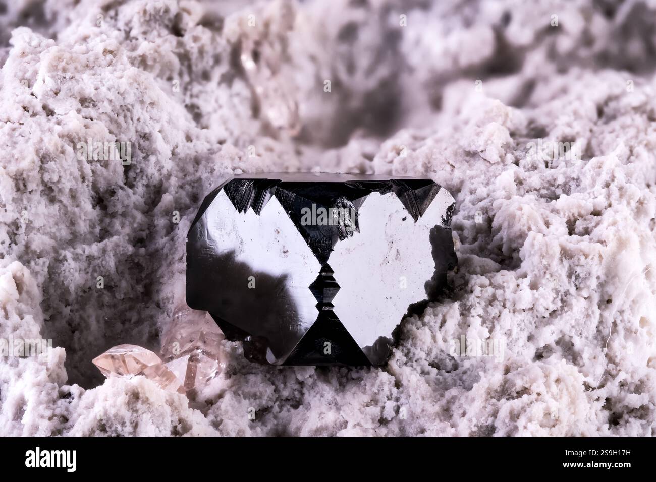 Bixbyite with cherry topaz. Specimen from Cubic #2 claim, Thomas Range ...