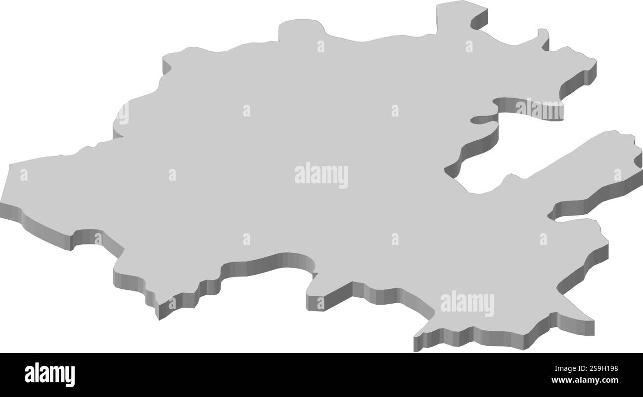 Map of Hidalgo, a province of Mexico Stock Vector Image & Art - Alamy